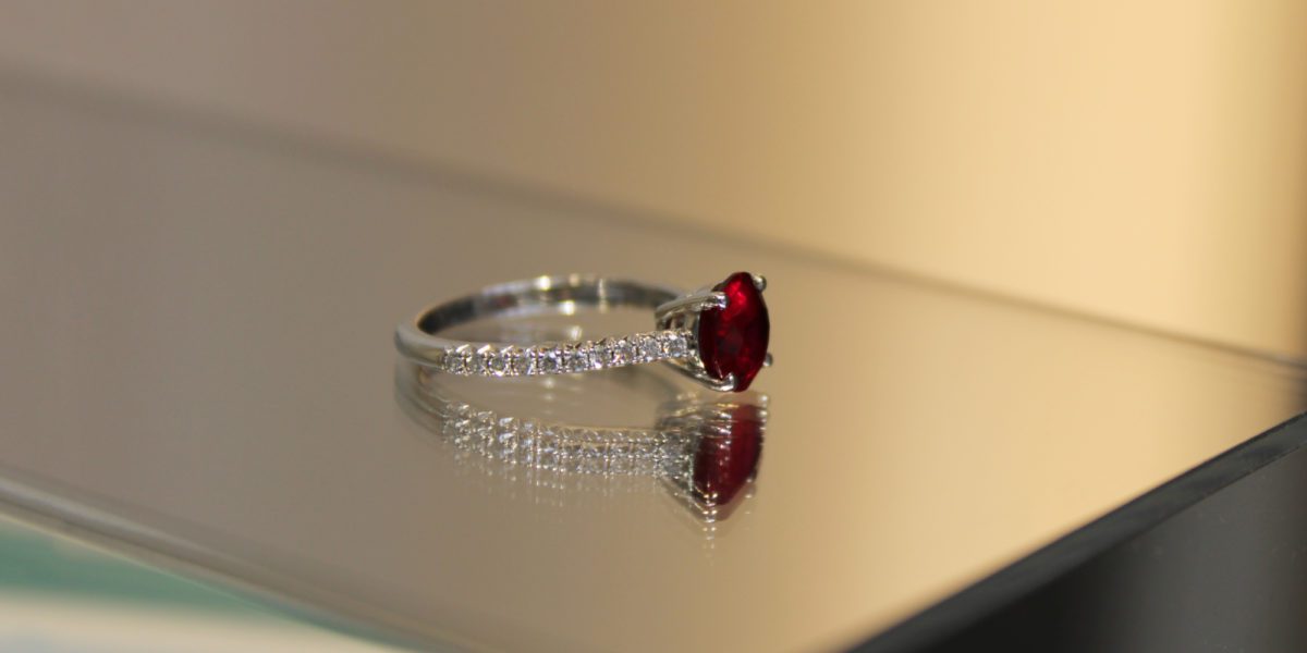 Tiffany Novo Round Ruby Ring at Marshall Pierce & Co. Estate